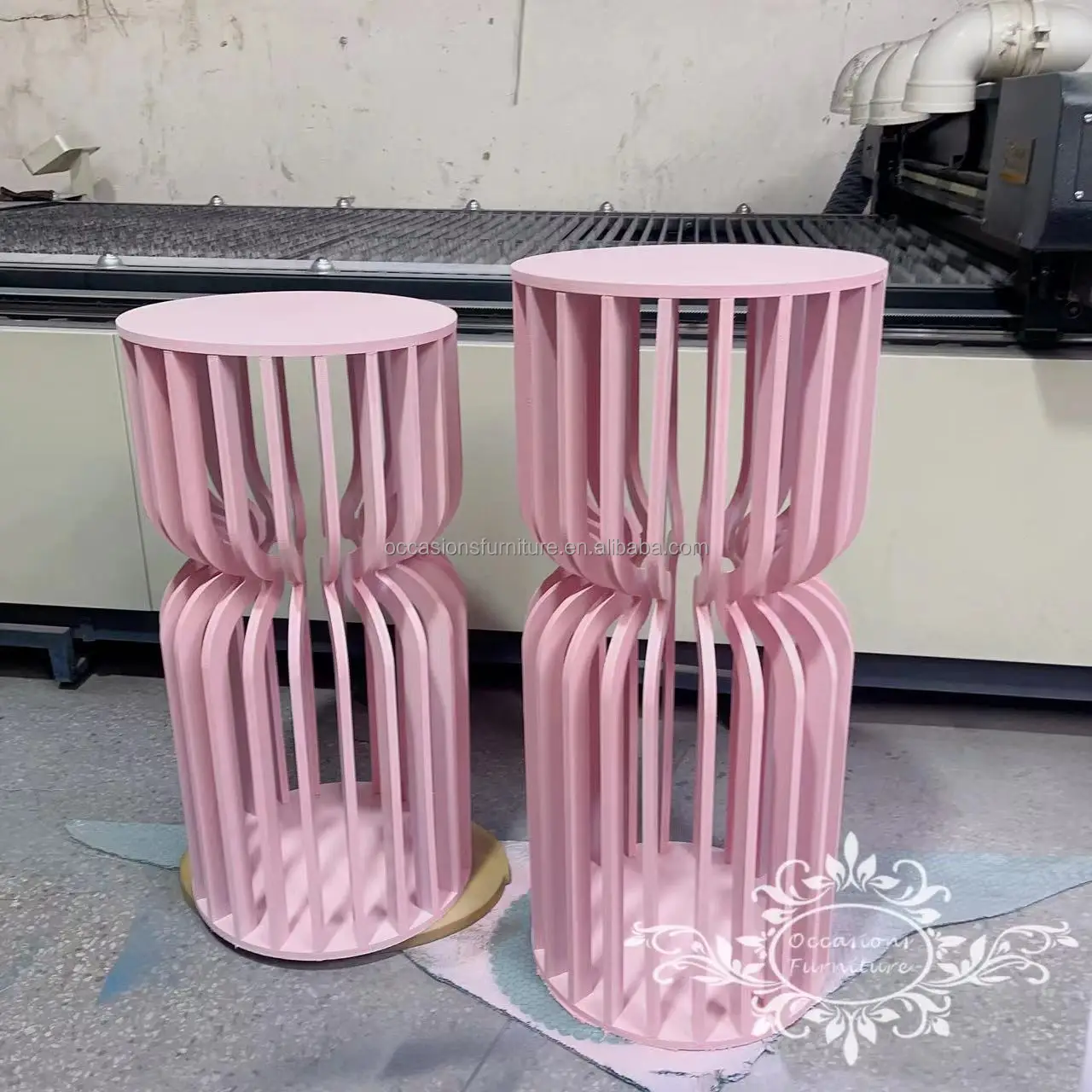 White PVC Stand for Baby Shower Party - Modern & Stylish