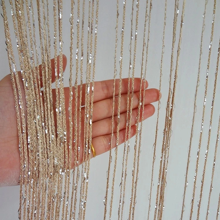 String Curtain Wall Panel Fringe Blind Decorative Tassel Screen Sliver ...