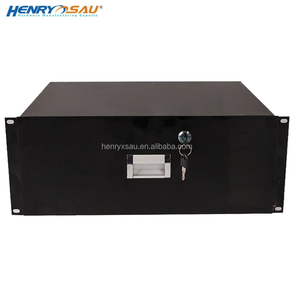 350mm Depth Network Rackmount Cctv Dvr Control Steel Drawer 4u Rack ...