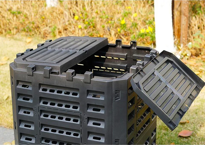 Lightweight Garden Compost Bucket Removable Worm Composting Bin ...