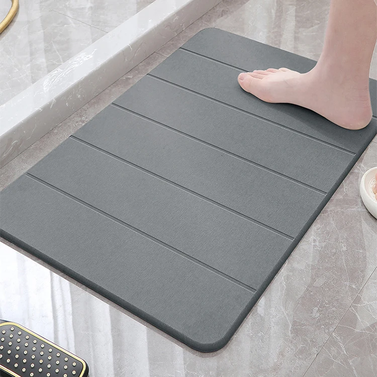 Fast Drying Bathroom Shower Mat Absorb diatomite bath mats sets ...
