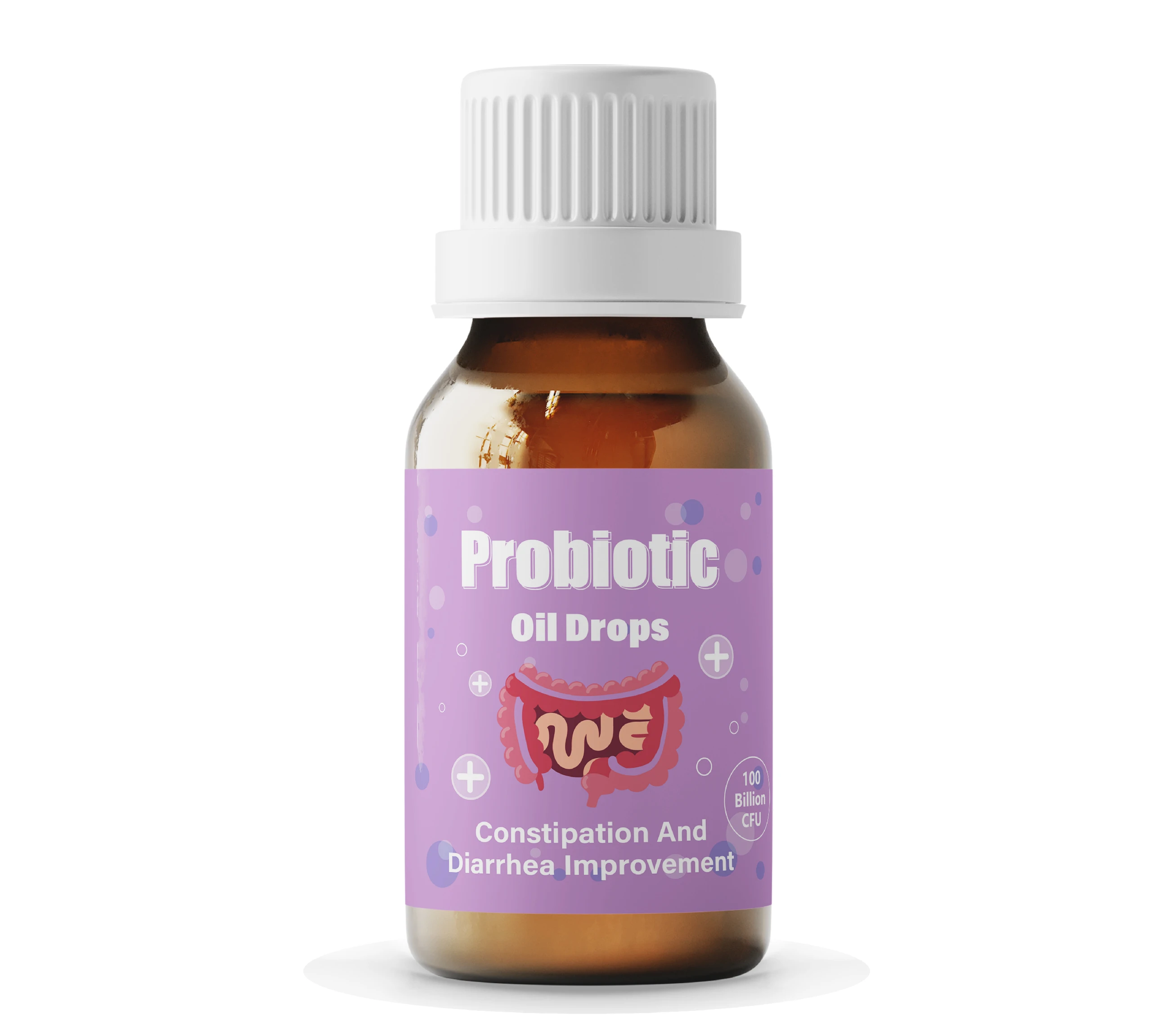 Private Label Probiotic Oil Drops Digestive Comfort & Intestinal Health ...