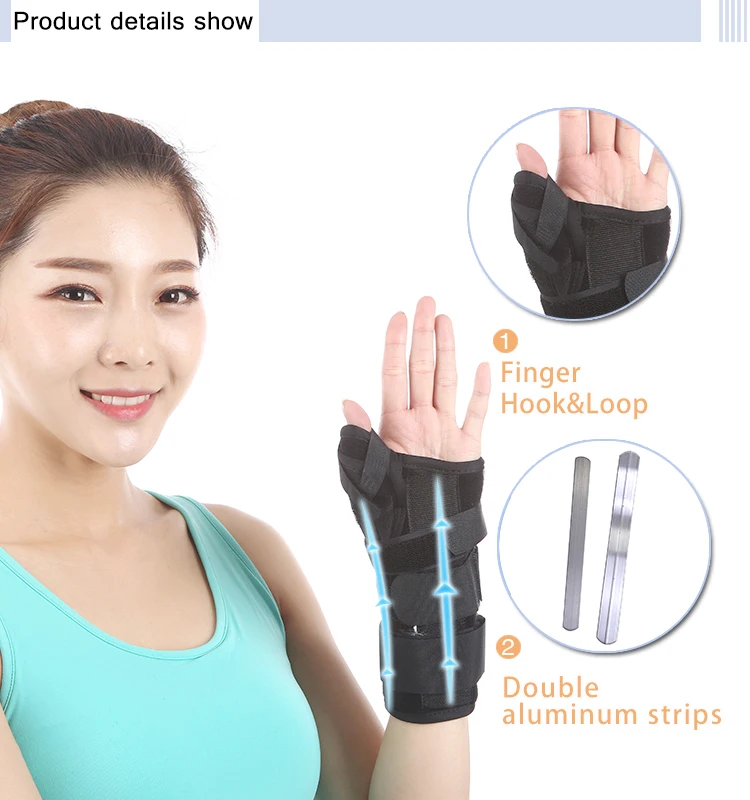 Thumb Wrist Spica Splint Long Stabilizer Brace Breathable Custom Wrist ...