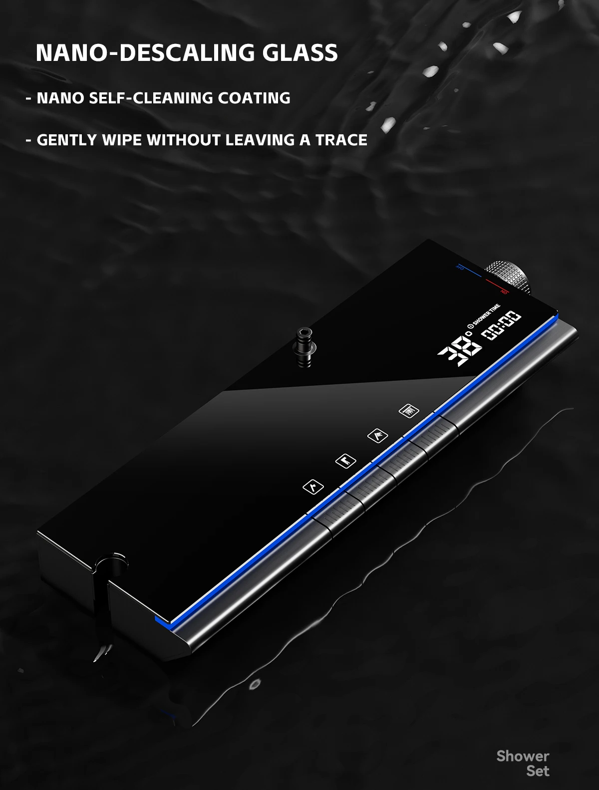 Bathroom Accessories Luxury Set Shower Smart Gun Grey Rainfall Shower ...