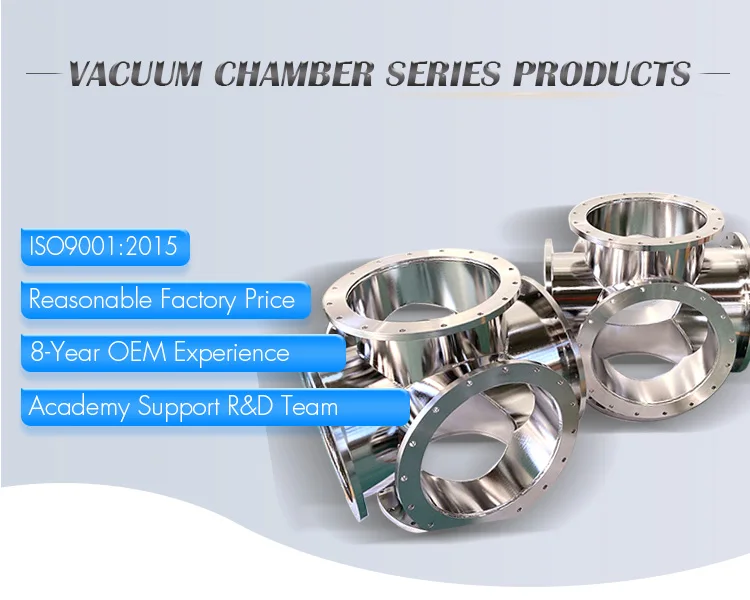 ISO400 Six Way Cross Flange CF 6 Way Crosses - Customized UHV Vacuum ...