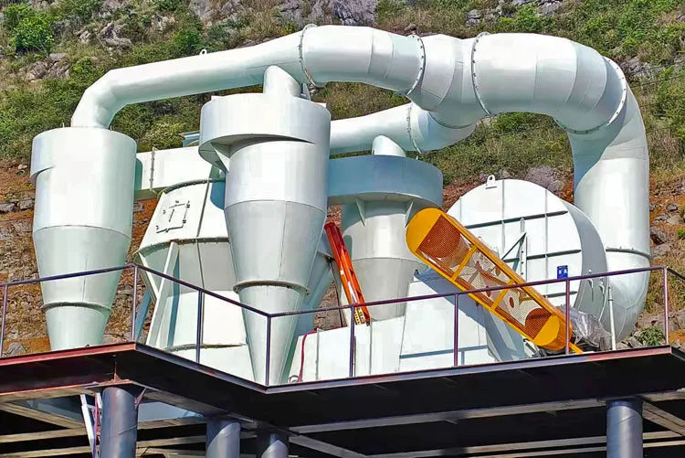 Industrial Electromagnetic Dry Powder Air Classifier Cyclone Air ...