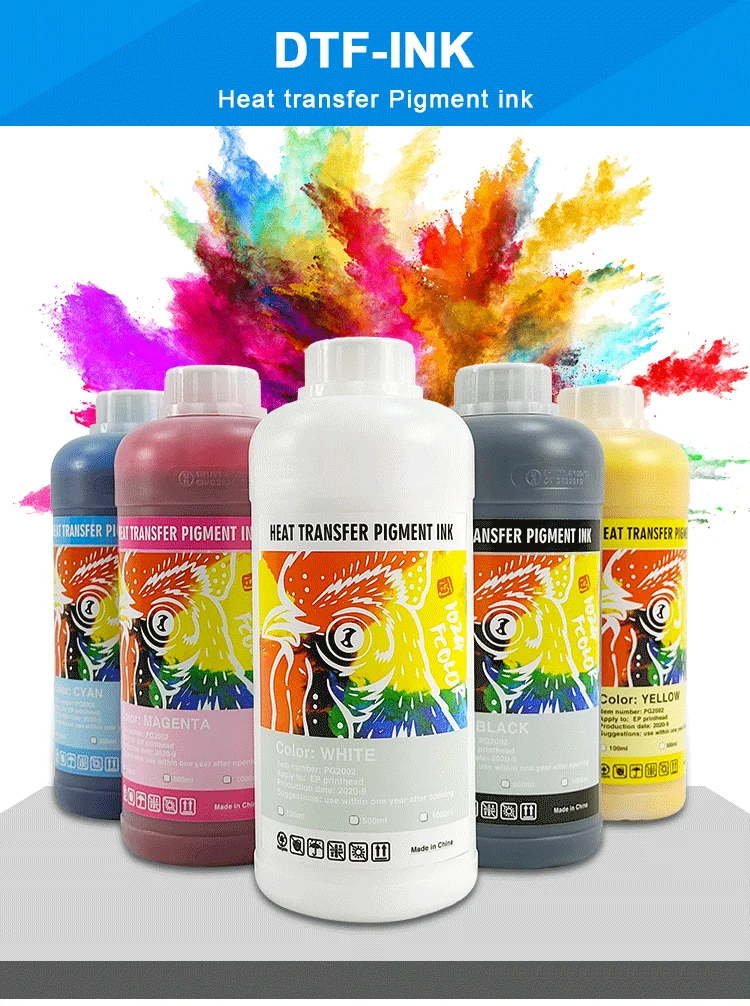 Fcolor Manufacture 1l Cmykww Dtf Ink For Inkjet Printers Ink Dtf Ink ...