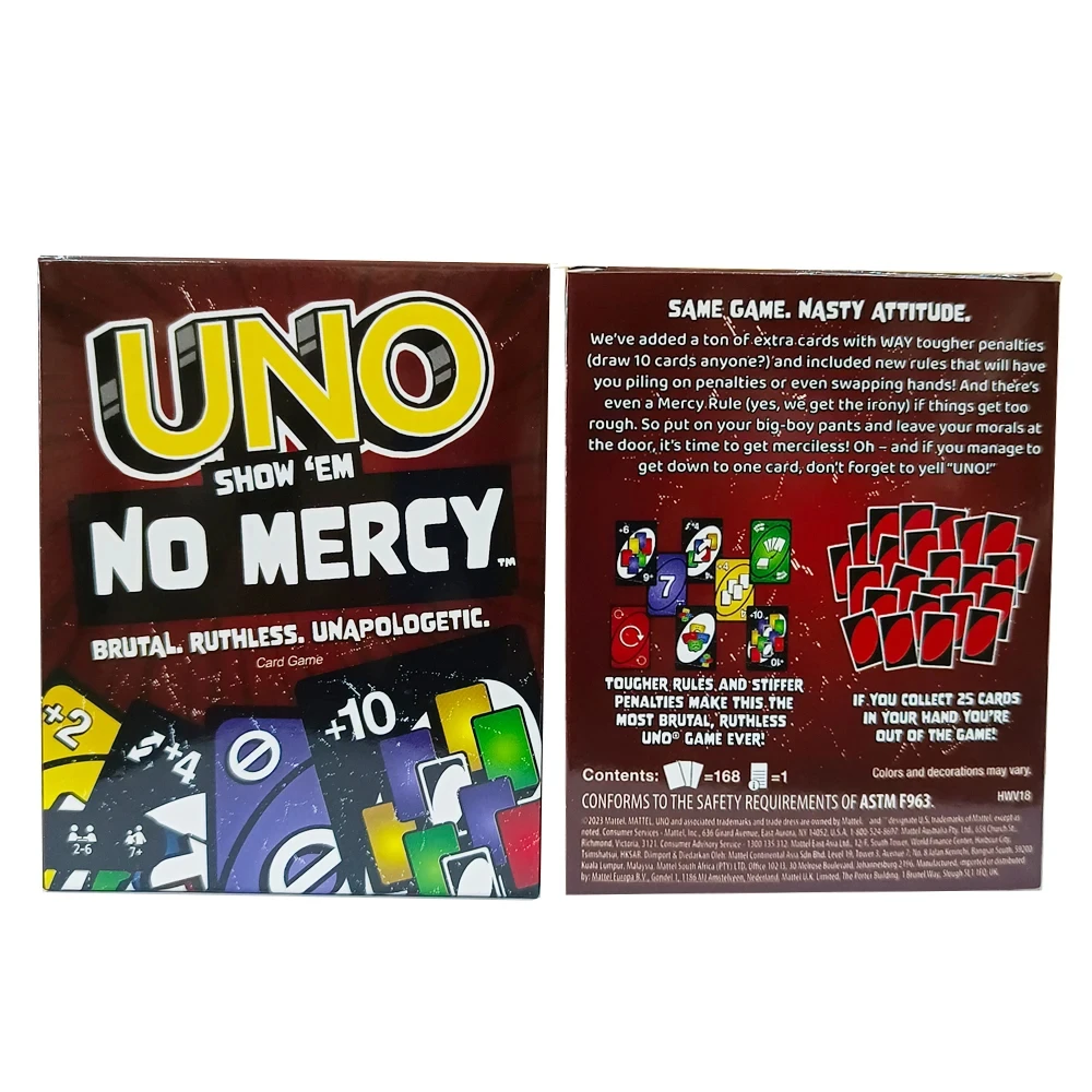 Unos Show Em Emojis Flip No Mercy Card Game With 112 Cards For Kids ...