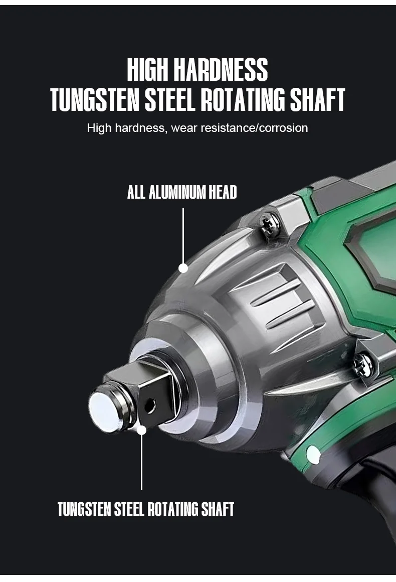 Most Powerful Electric Cordless Impact Wrench Lithium Battery Impact ...