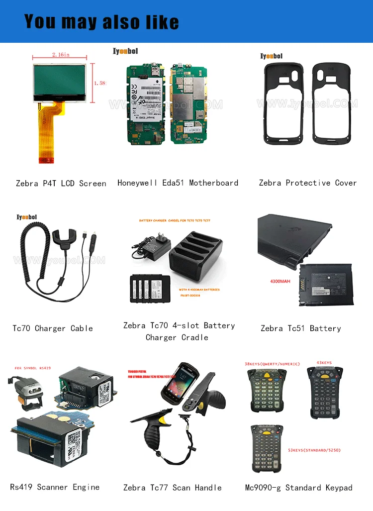 Snap on Trigger Scan Pistol Grip Handle for Zebra TC51