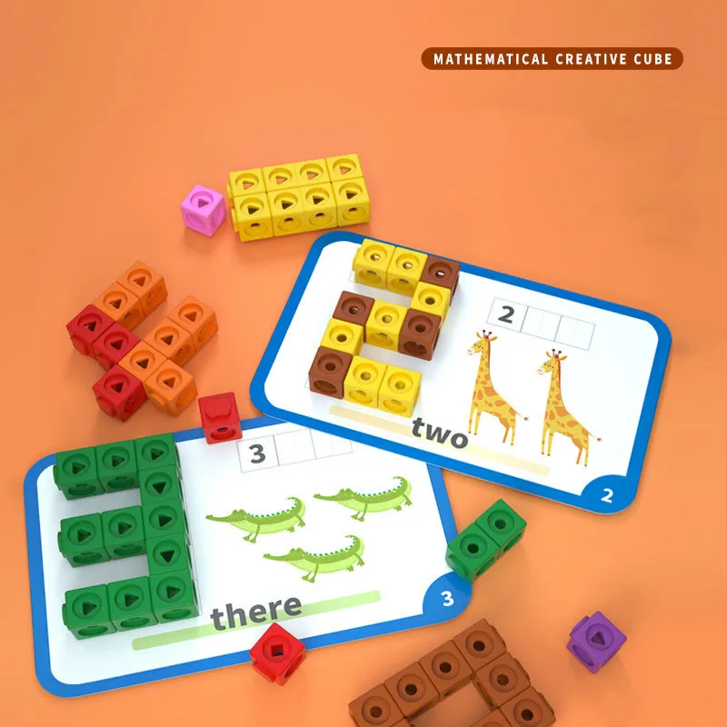Kindergarten Learning Activity - Number Counting Blocks