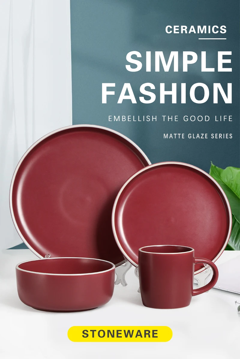 Factory Wholesale Price Simple Color Glaze Solid Color Ceramic ...