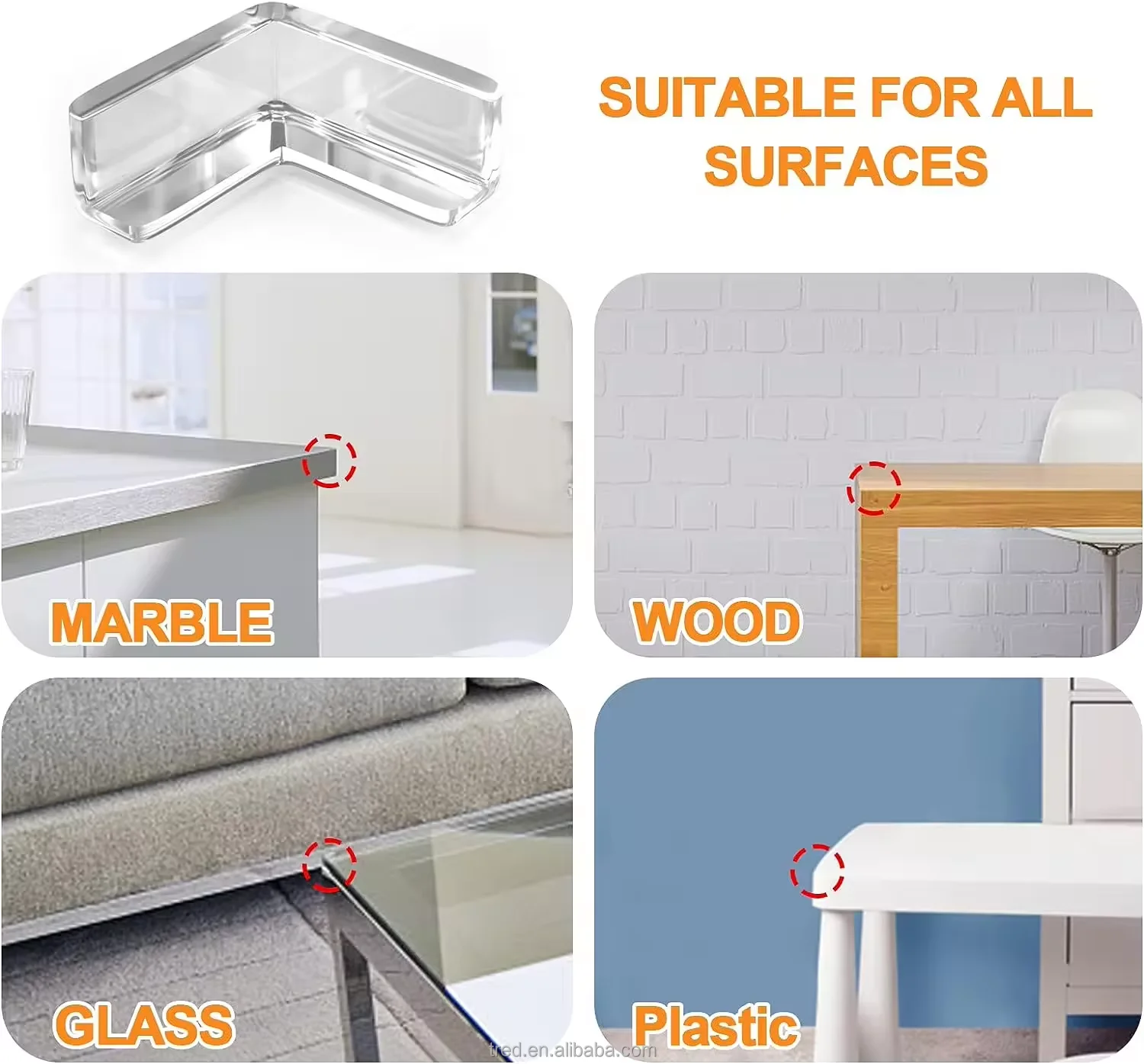 Multiple Sizes Baby Secure Proof Table Corner Protectors Ensure Child ...