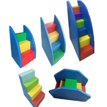 Super Soft Three Stair Step Crawling Stairs Children Indoor Soft ...