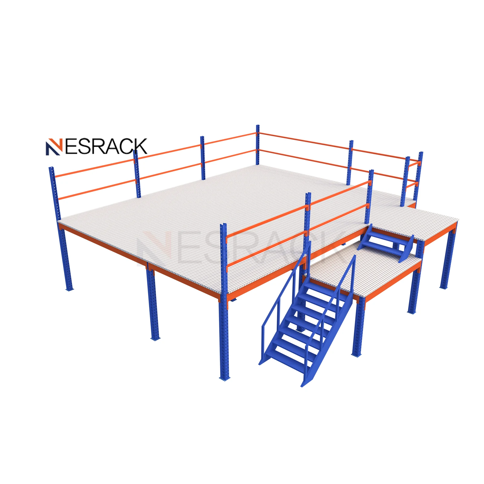 Mezzanine platform rack warehouse industrial steel mezzanine floor ...