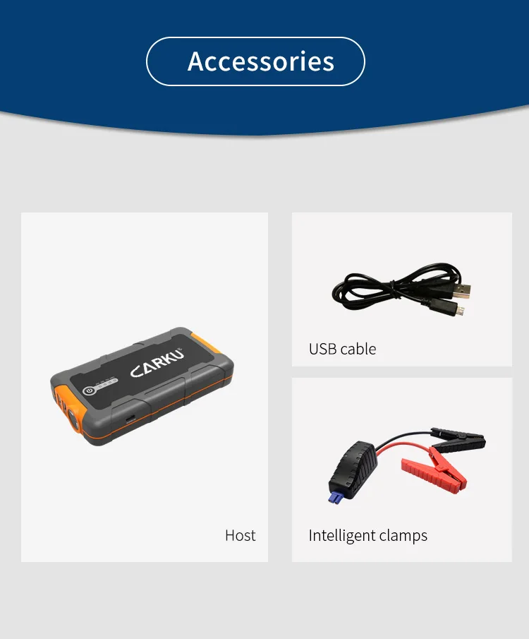 Emergency Tool Multi-function Battery Portable 12v Car Jump Starter ...