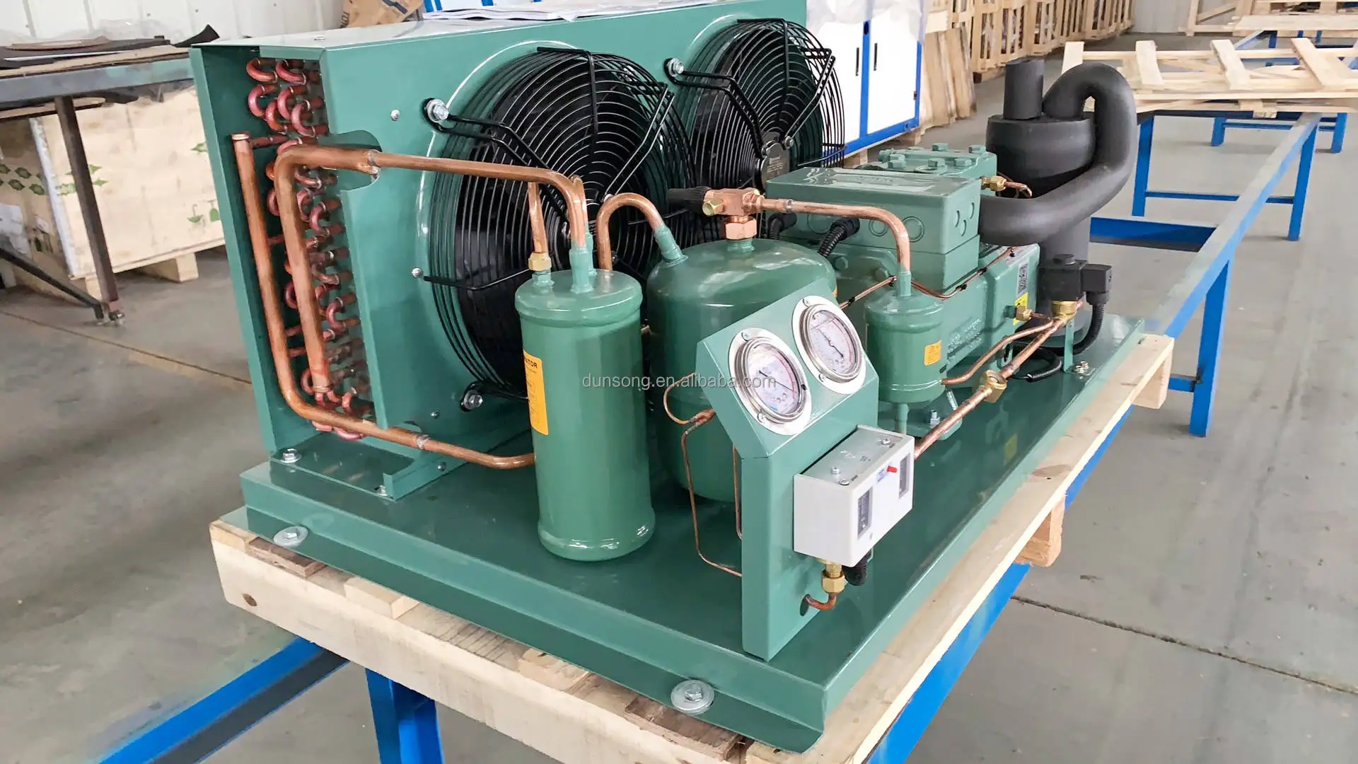 Freezer Room Blast Freezer Refrigeration Compressor Unit Fast Freezing Cold Store Condensing ...