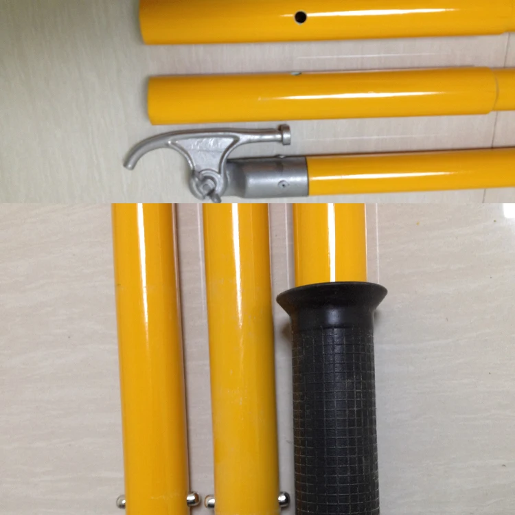 High Voltage Fiberglass Telescopic Hot Stick - 10KV-500KV