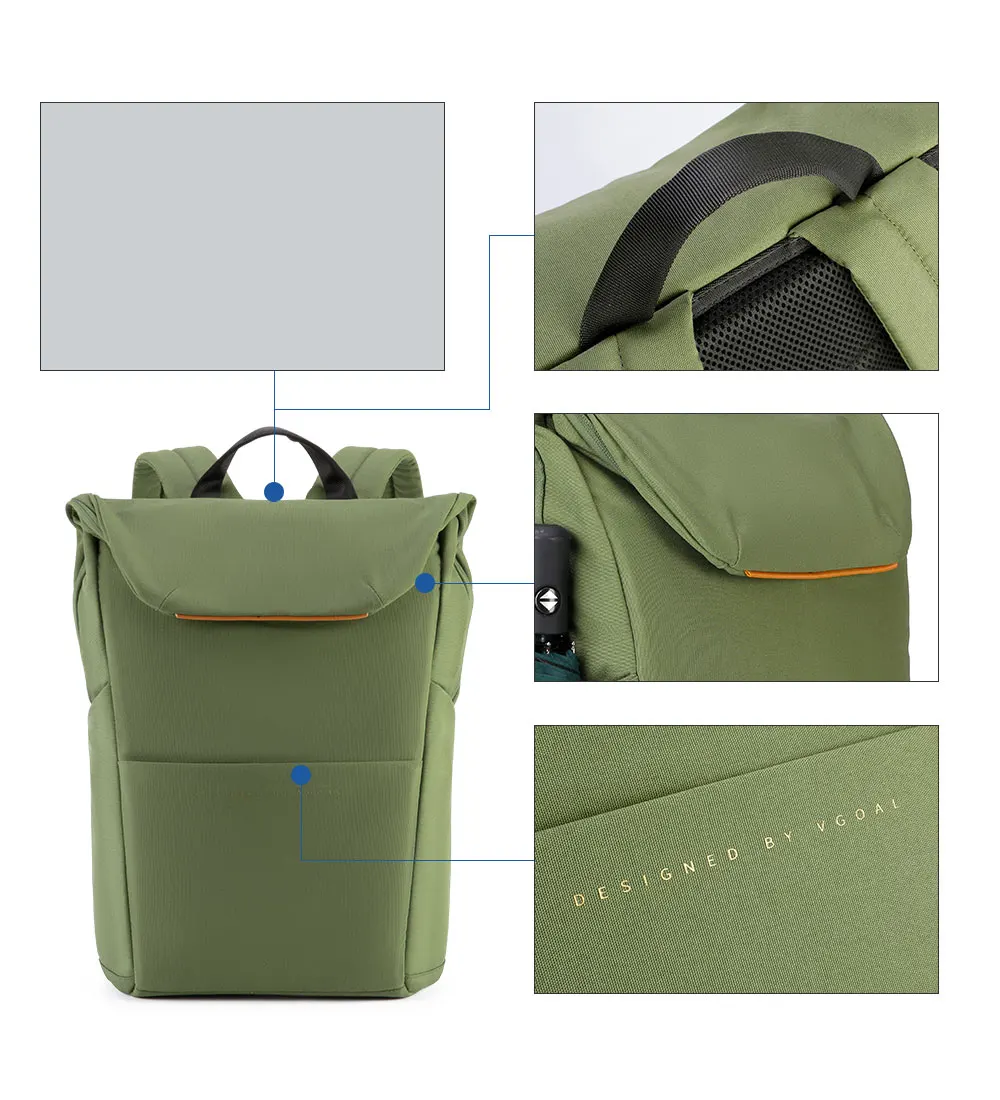 RPET Recycled Polyester Zipper and Flap Closure Schoolbag for Girl Boy ...