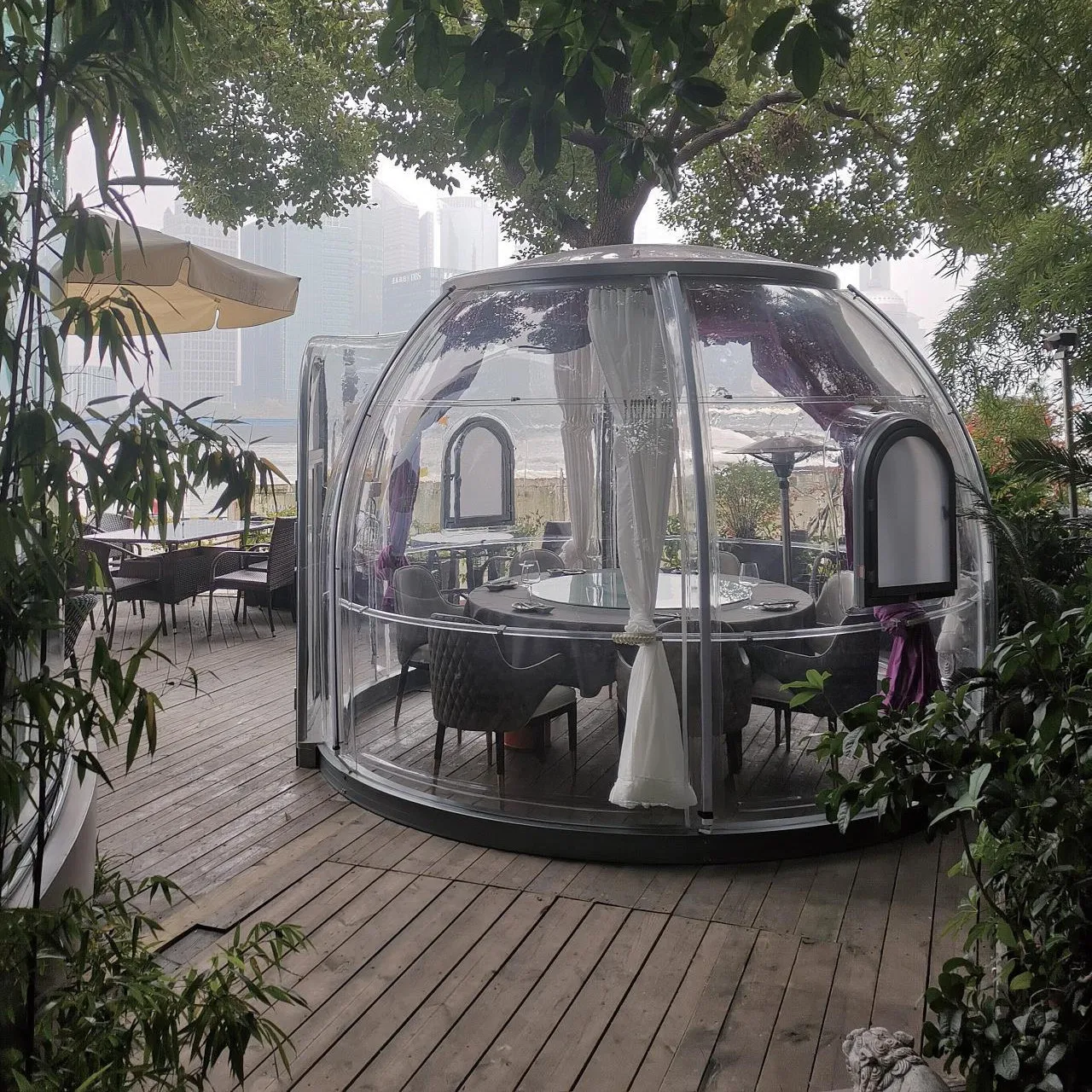 Pc Dome Tent Prefab Garden Igloo Transparent Glamping Dome Sun House ...