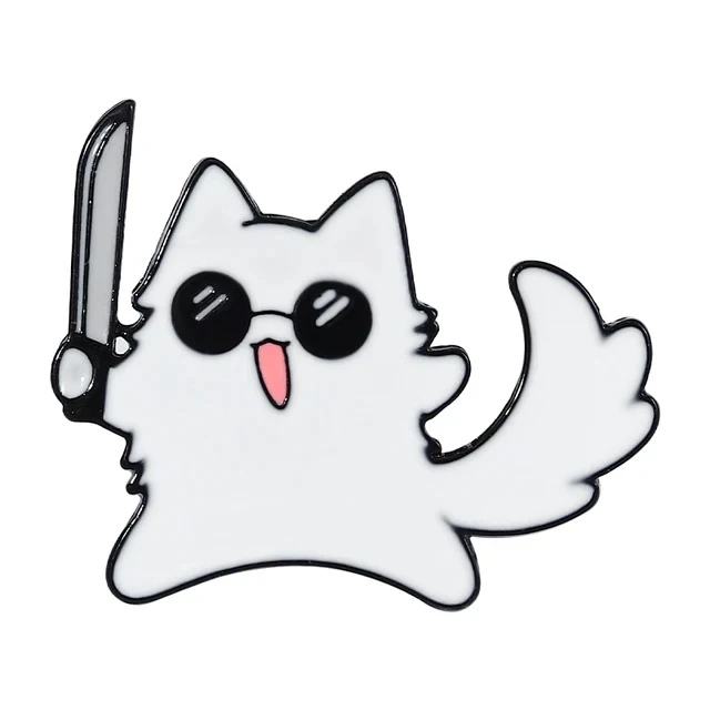 Jujutsu Kaisen Enamel Pins Gojo Satoru Eye Patch White Hair White Cats ...