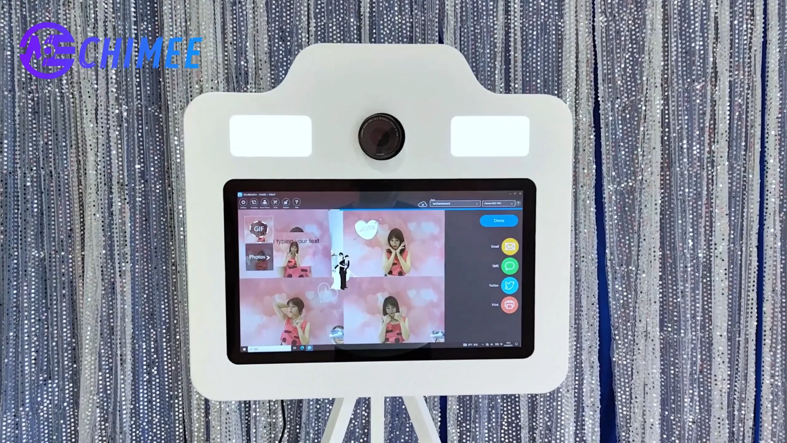 Dslr Photobooth Shell Machine Selfie Station Kiosk Dnp Hiti Printer ...