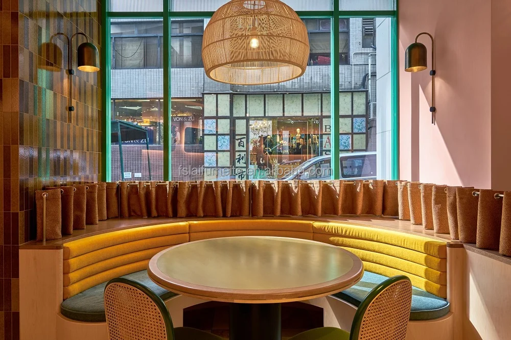 Luxury American Booths - Curved, Modern Design for Restaurants