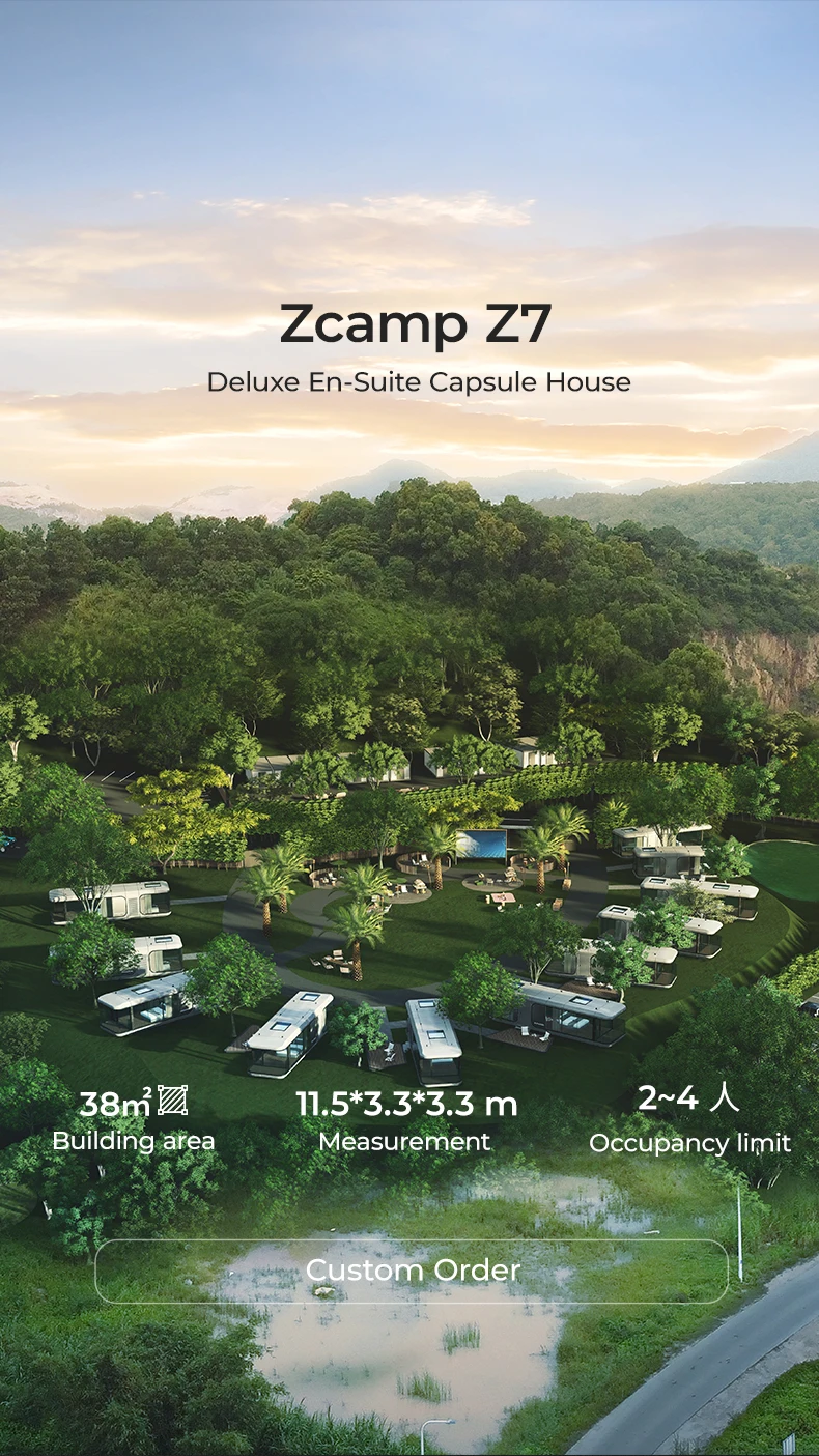 Zcamp Z7 Steel Modular Home Prefabricated Tourism Development Camp ...