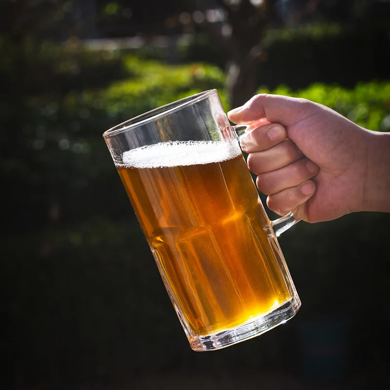 Alibaba.com: Custom Premium Beer Steins 1200ml Clear Glass Mug, Large 1 ...
