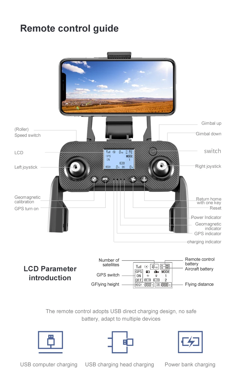 Rg106 Outdoor 8K Professional Brushless Racing Drone