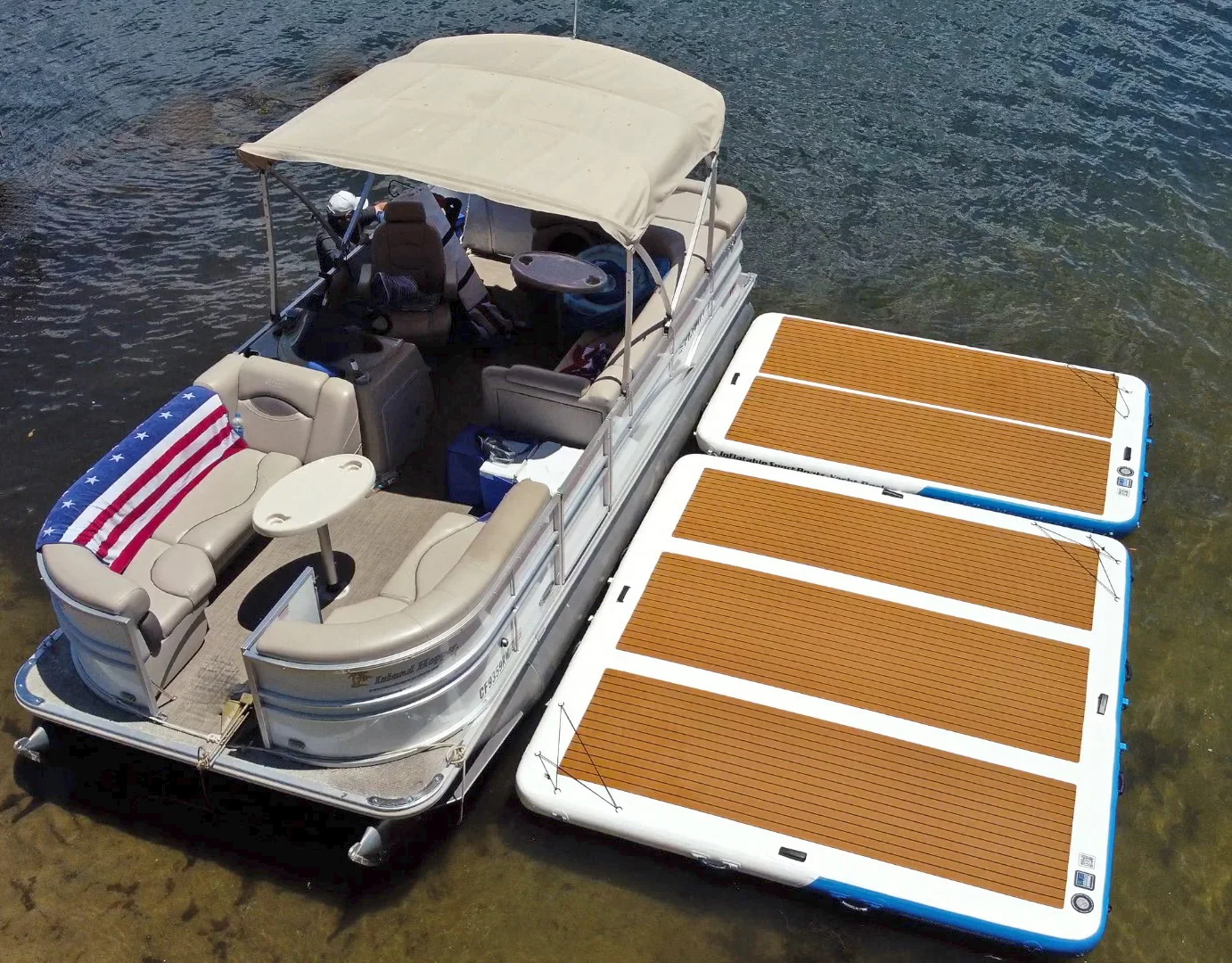 Inflatable Yacht Dock Platform Docking Pontoons Platform Jetski ...