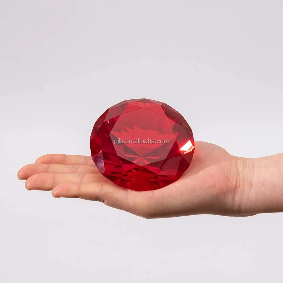 LONGWIN 80mm Crystal Diamond Paperweights for Home Decor