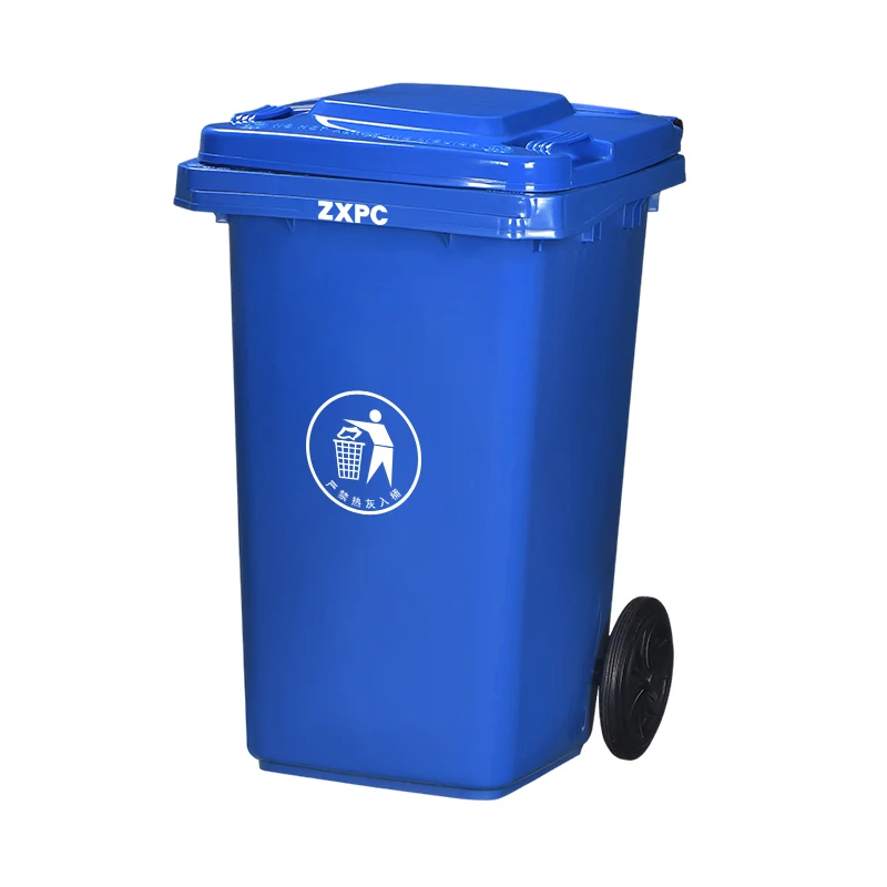 Big Size 100l Plastic Dustbin Container Recycle Garbage Bin With 2 ...
