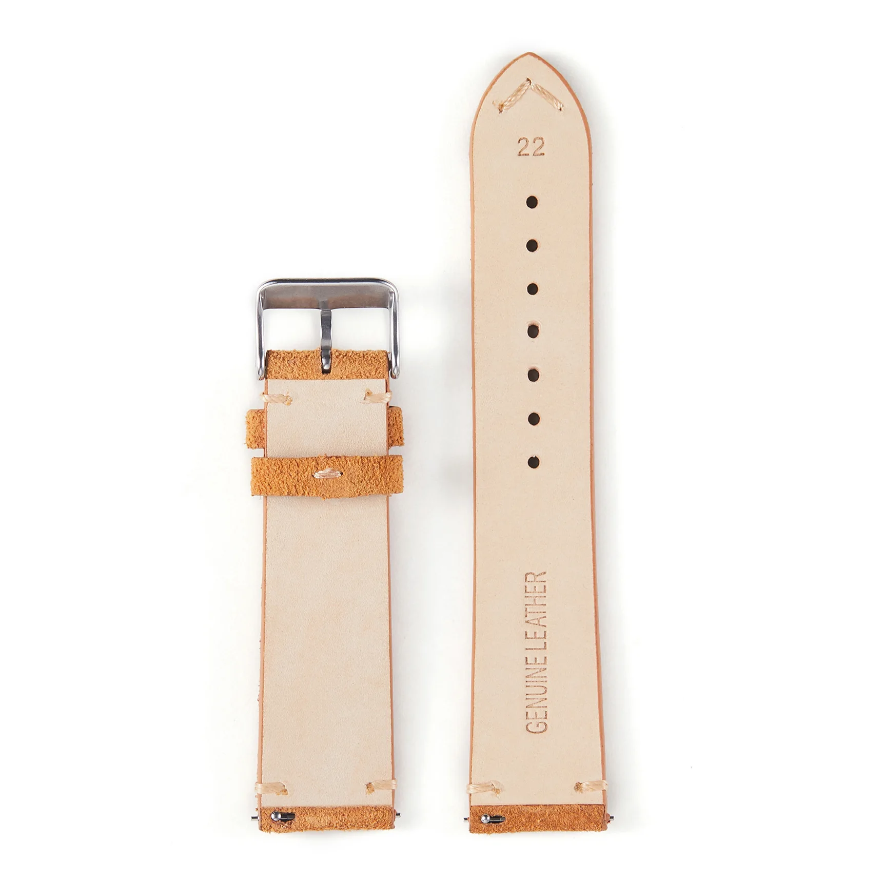 Custom Engrave Logo Buckle 18mm 20mm 22mm Handmade Vintage Watch Straps ...