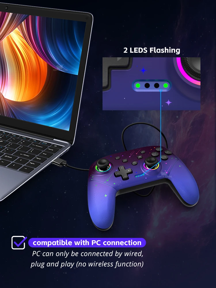 Data Frog S80 Meteorite Color Game Controller For Ns/switch Lite/oled ...