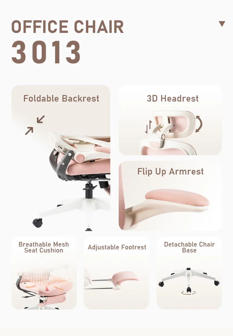 Foldable High Back Adjustable Ergonomics Computer Revolving Executive ...