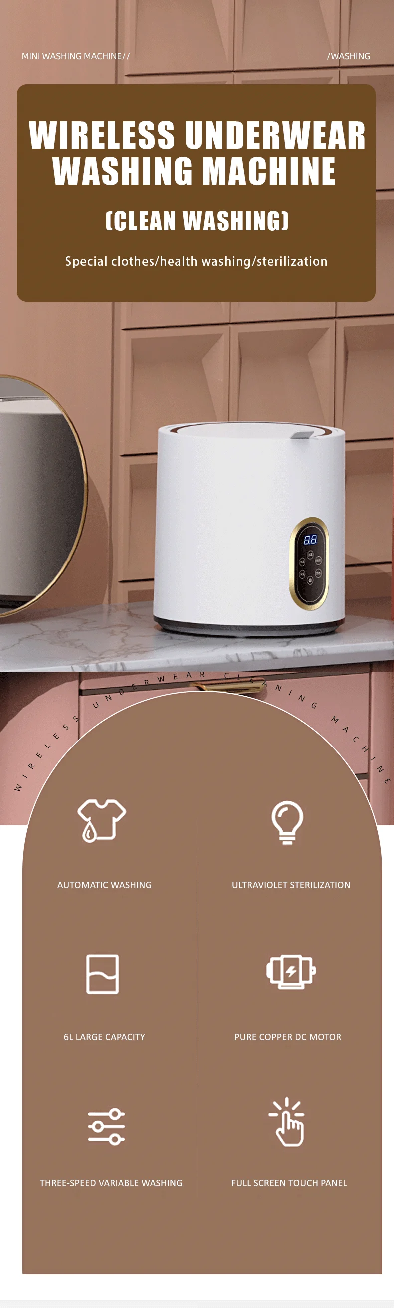 Multifunctional Small Portable Intelligent Automatic Mini Washing ...