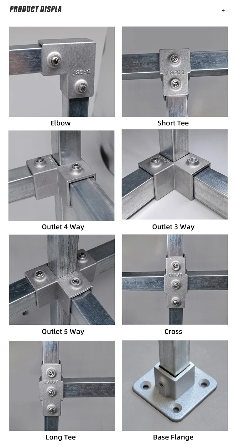 Aluminum Alloy Square Tube Connectors - Durable & Versatile