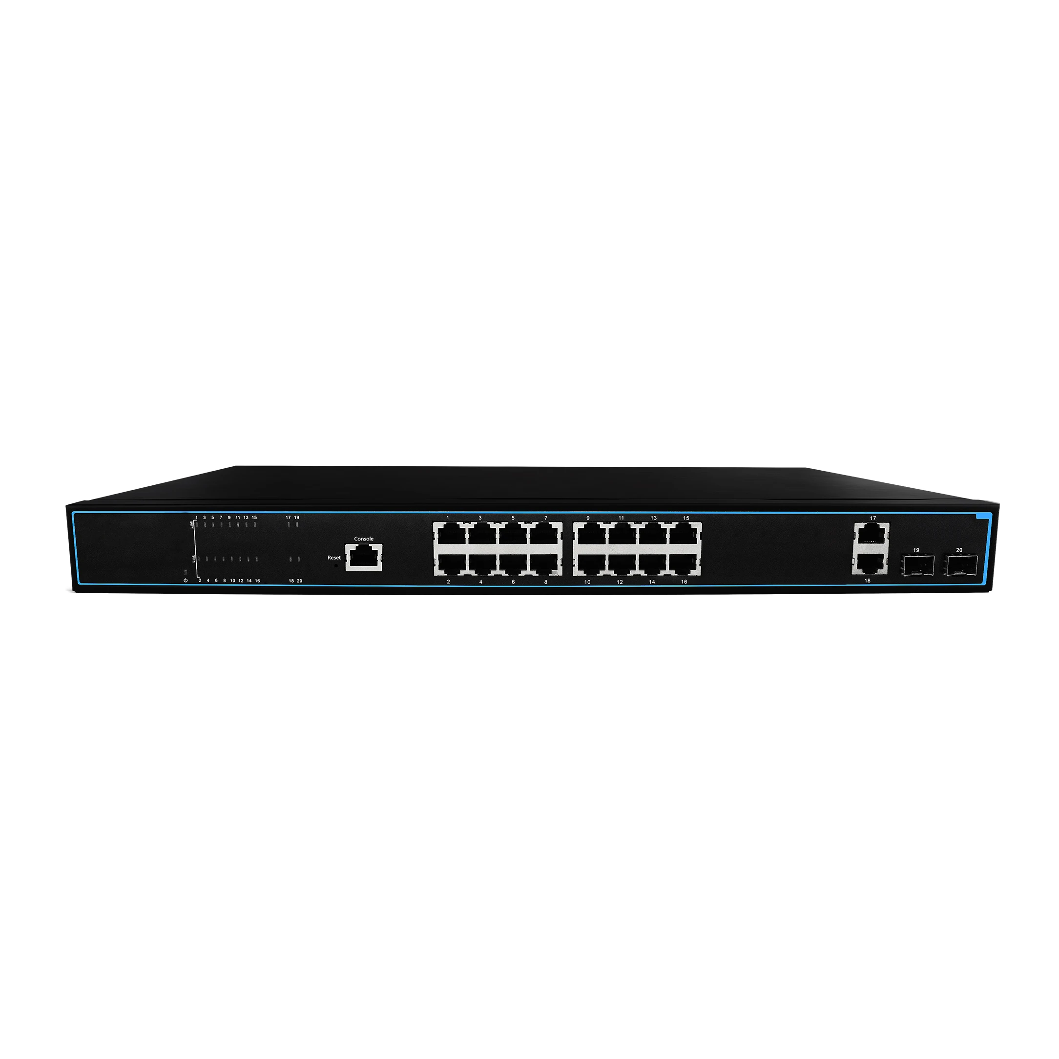 20 Port Managed Ethernet Switch with 4 Gigabit Console Gigabit L2 VLAN ...