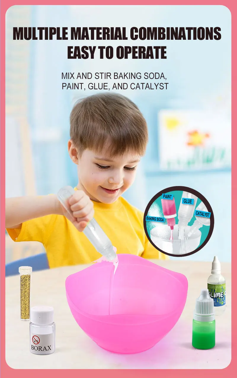 Leemook Children's Diy Playdough Slime Science Experiment Toy Set ...