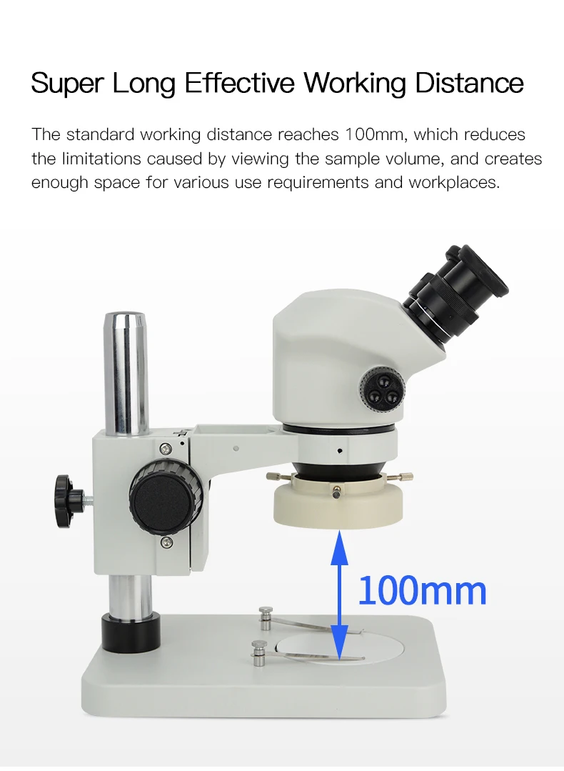 EOC Microscope White Binocular 7 - 50x Magnification Stereo Microscope ...