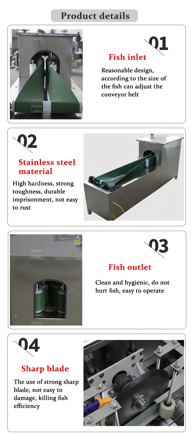 Commercial Stainless Steel Fish Killing Machine Fish Back Opening ...