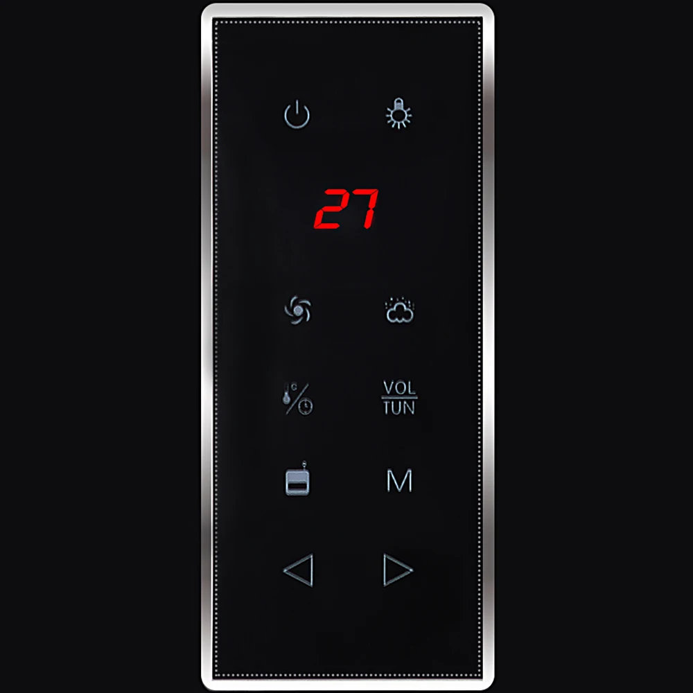 Enclosed Steam Shower Room Corner Walk In Shower Stall Arc Black Glass