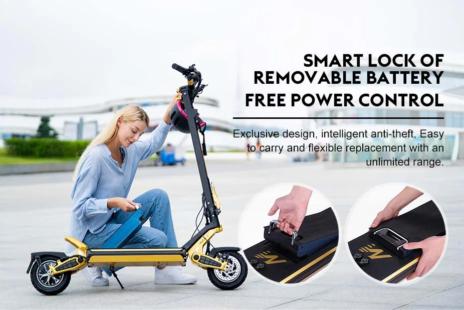 Mukuta 9 Plus 1600W 48V Foldable Electric Scooter for Adults