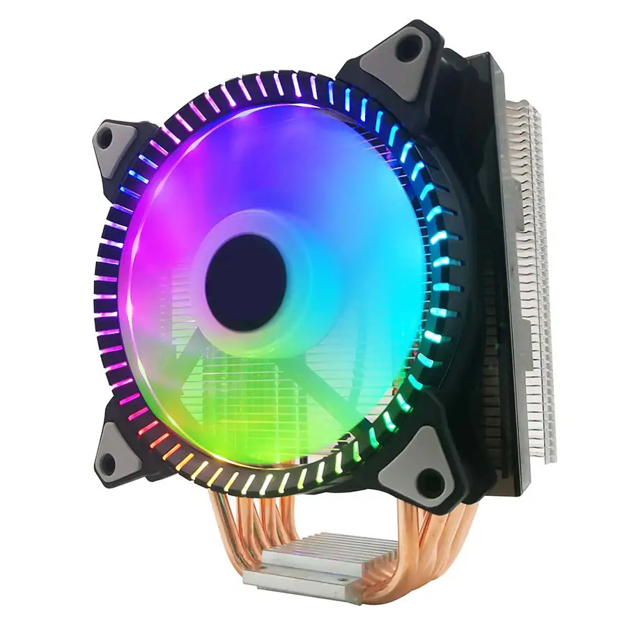 Pc Cpu Cooler 120mm Rgb Silent Stability 4pin Pc Cooling System Cpu Fan ...