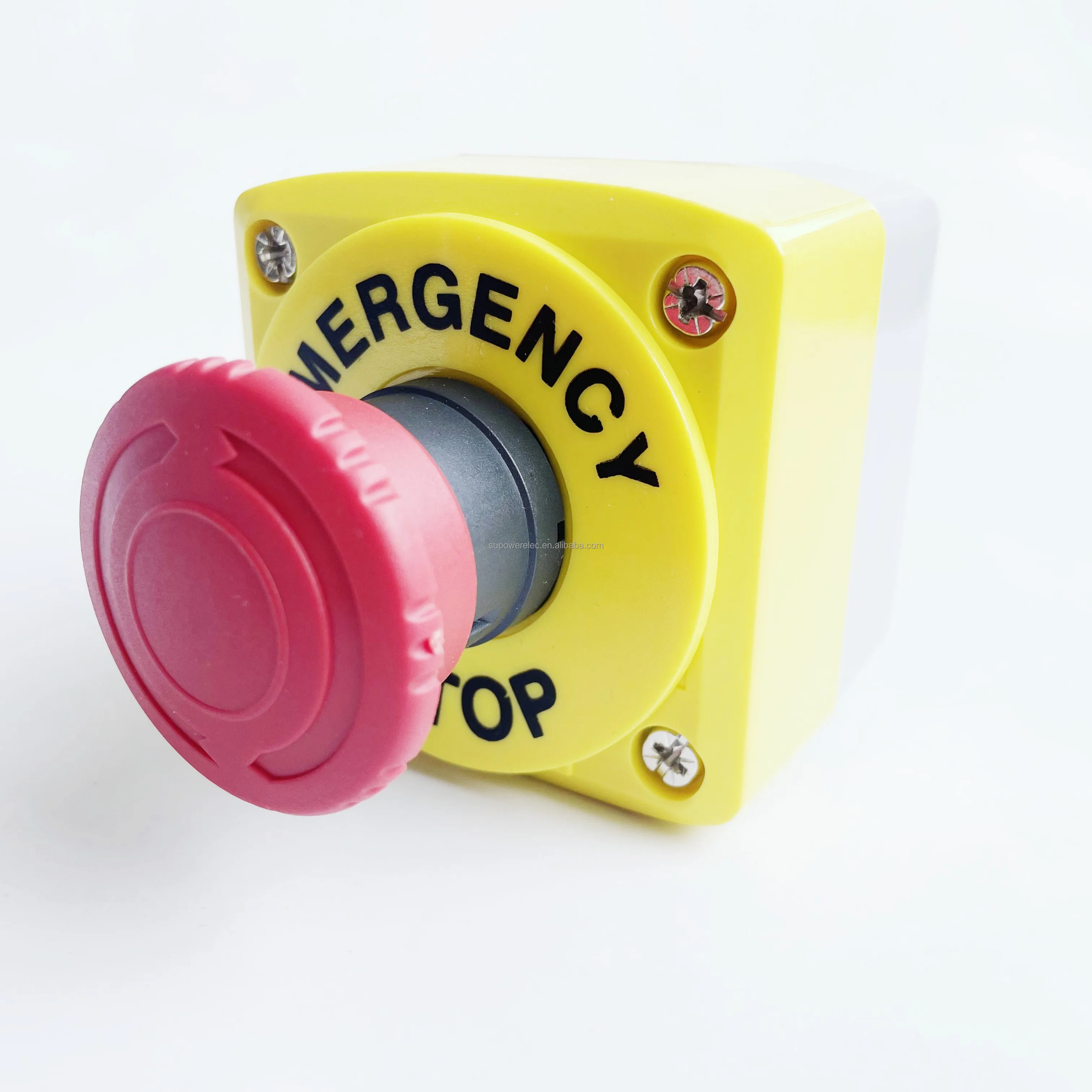 22mm 1NC Emergency Stop Push Button Switch IP65 Supower