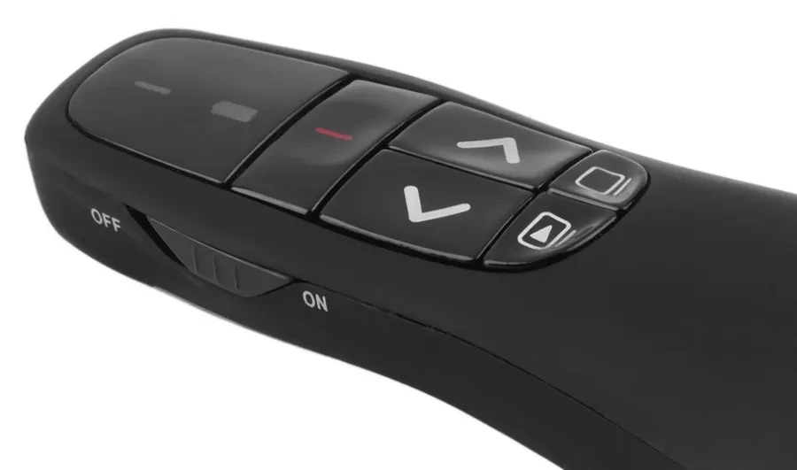 K400 Presentation Clicker Pointer - 2.4ghz Remote PPT Advancer