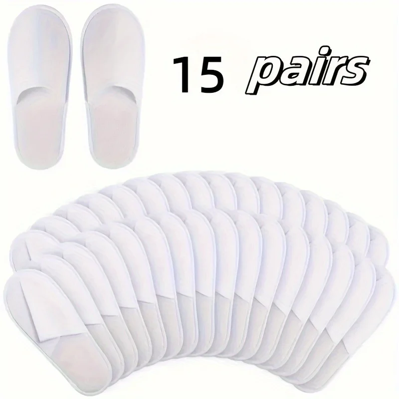 10 Pairs of Plush Hotel Spa slippers Non-slip Comfortable Traveler ...