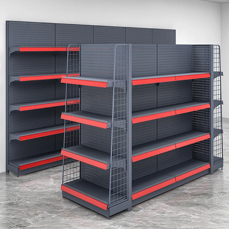 Movable And Standing Shelf Steel Display Supermarket Shelf Racks ...