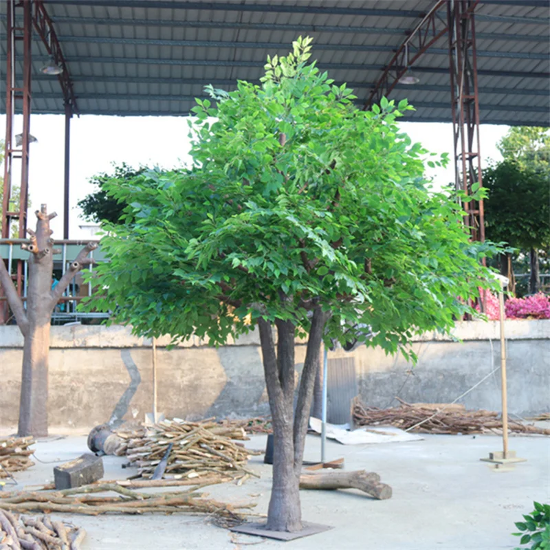 Forest Wedding Decor Silk Artificial Banyan Tree Tabletop White And ...